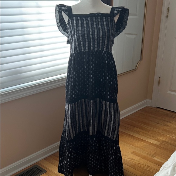 Vineyard Vines | Dresses | Nwt Vineyard Vines Black And White Maxi ...